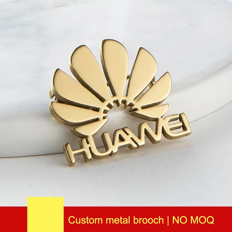 Shirley Custom DIY Brooches Personal Logo Lapel Pins Brooch Stainless